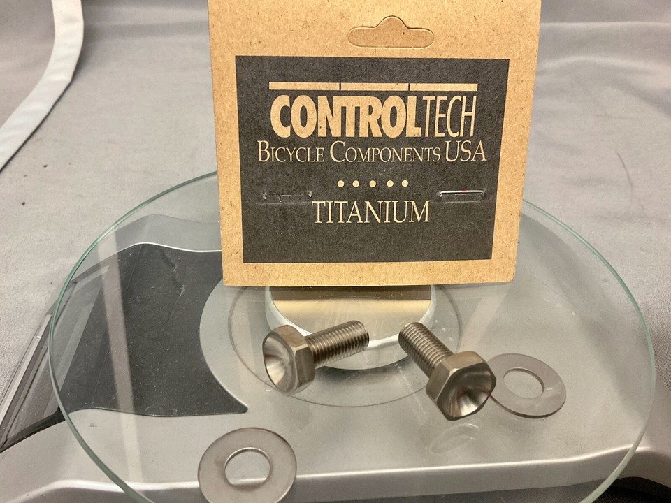 NOS Vintage CONTROLTECH USA TITANIUM crank bolts / Kurbel schrauben ...