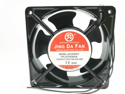 1PC JING DA FAN 12038 JD12038AC 220-240V 0.10/0.14A 12CM cooling fan ...