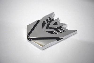 3D Chrome Decepticon Transformers Emblem Badge Decal Car Stickers Truck ...