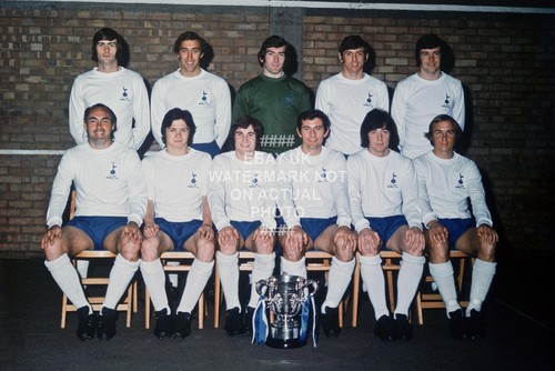 1971 LEAGUE CUP TEAM PHOTO PRINT TOTTENHAM SPURS WHITE HART LANE ...