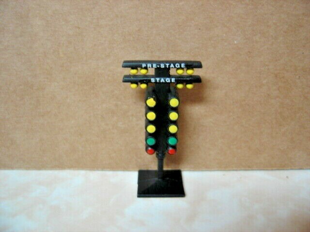 DIORAMA NHRA DRAG RACING STARTING LINE PRE-STAGE & STAGE CHRISTMAS TREE ...