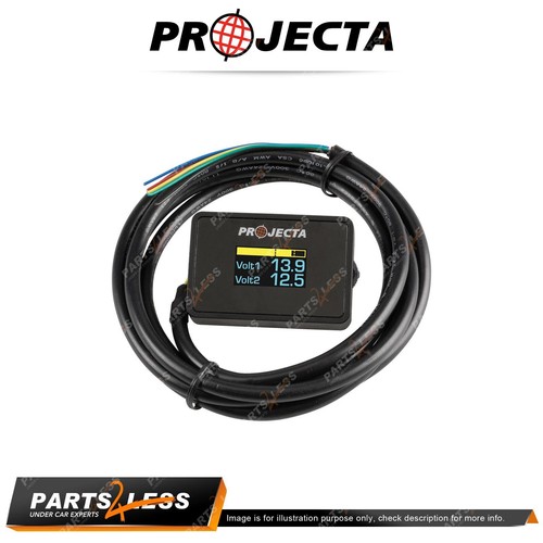 Projecta 12 Volt 24V Dual Battery Monitor Volt Meter Caravan Voltage ...
