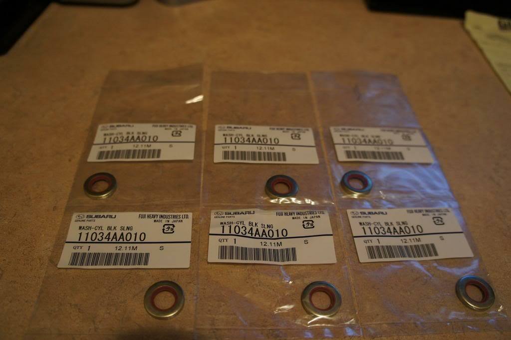 Subaru Genuine Main Block Bolts Washers Seals 11034AA010 x6 F/S | eBay