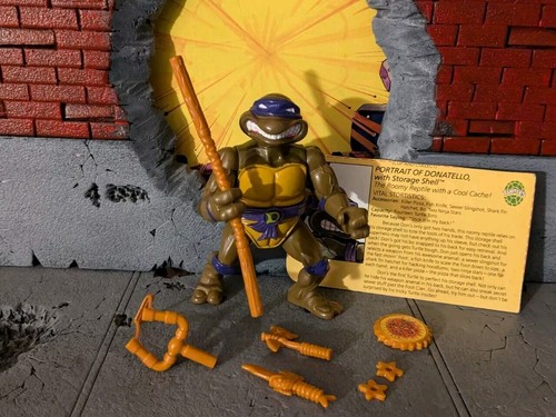TMNT TEENAGE MUTANT NINJA TURTLES 1990 STORAGE SHELL DON NM- COND 100% ...