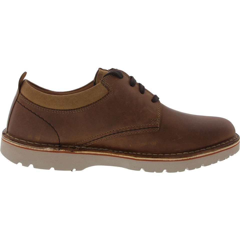 Clarks Mens Eastridge Low Brown Lace-Up Derby Shoes 8.5 Medium (D) BHFO ...