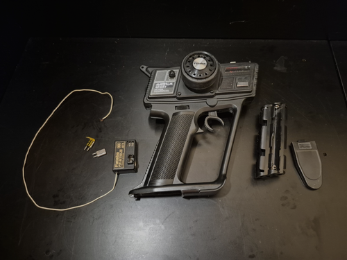 FUTABA MAGNUM SPORT TRANSMITTER AM 75MHZ FP-R112JE RECEIVER #89 CRYSTAL ...