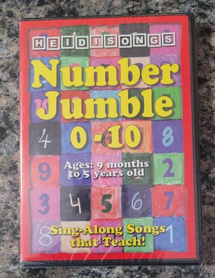 Heidi Songs Number Jumble 0-10 (2002-2015 DVD) SEALED NEW NEVER TRUST ...