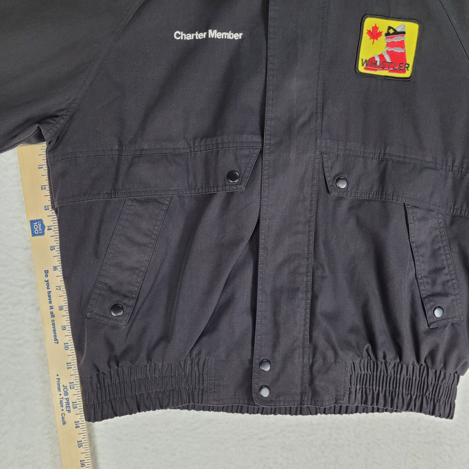 Men's Large Turning Point Black Midweight Jacket Personalized 'Canada ...