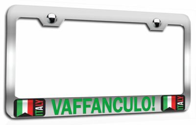 Custom License Plates Italian Car License Plates Flag Frame