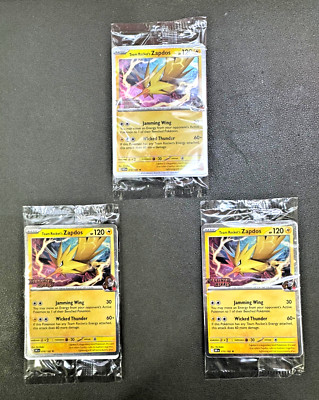 Pokemon Team Rocket Zapdos Destined Rivals Promo 070/182 Asia Exclusive ...