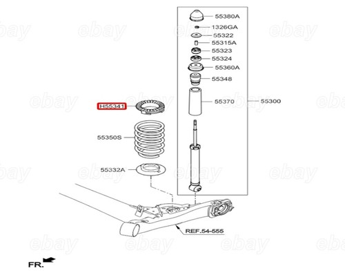 Rear Spring Upper Pad KIA Picanto 2004+ Hyundai HB20 2012+ i10 2014 ...