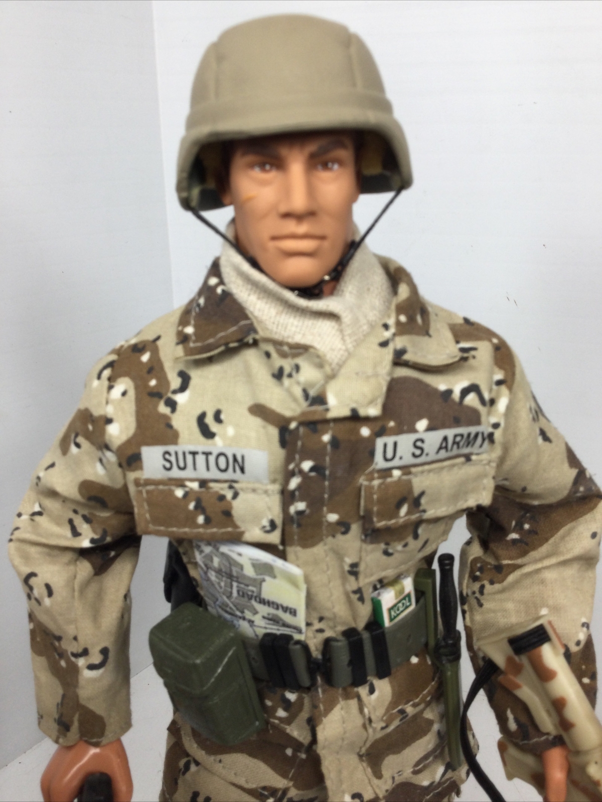 1/6 CUSTOM HASBRO GI JOE US ARMY 1ST GULF WAR M-4 BERETTA 9MM ...