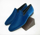 Magnanni Blue Velvet Loafers size 8 US (22334) 3147 | eBay