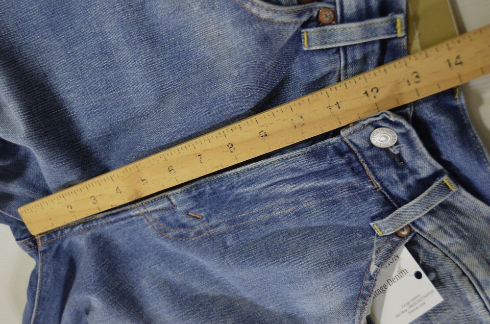 vintage LEVIS LVC 701 ribcage wide selvedge JEANS W27 L32 size 8 10 ...