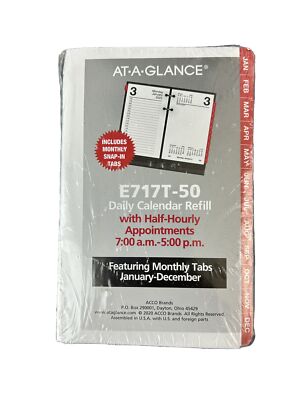 New At-A-Glance E717T-50 Daily Calendar Refill | eBay