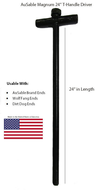 (5 Dozen) AuSable Brand Trap Anchor 15" Cable Stakes 'AuSable Driver ...