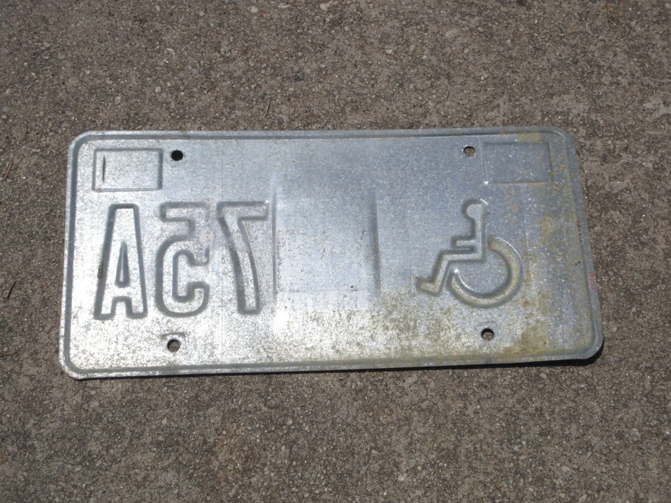 Oklahoma Disabled American Veteran License Plate Army Navy Marines Air ...