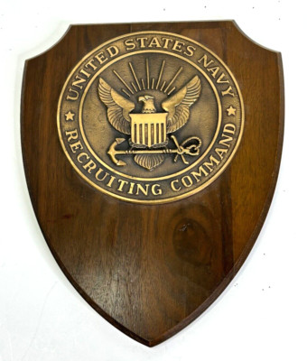 Vintage US Navy Recruiting Command Plaque | eBay