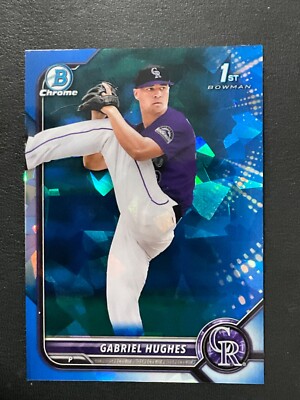 Gabriel Hughes 2022 Bowman Chrome Sapphire BDC-151 Colorado Rockies | eBay