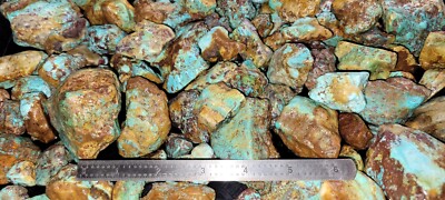 RARE Natural Old Mined Royston Nevada High Grade Turquoise Rough Half ...