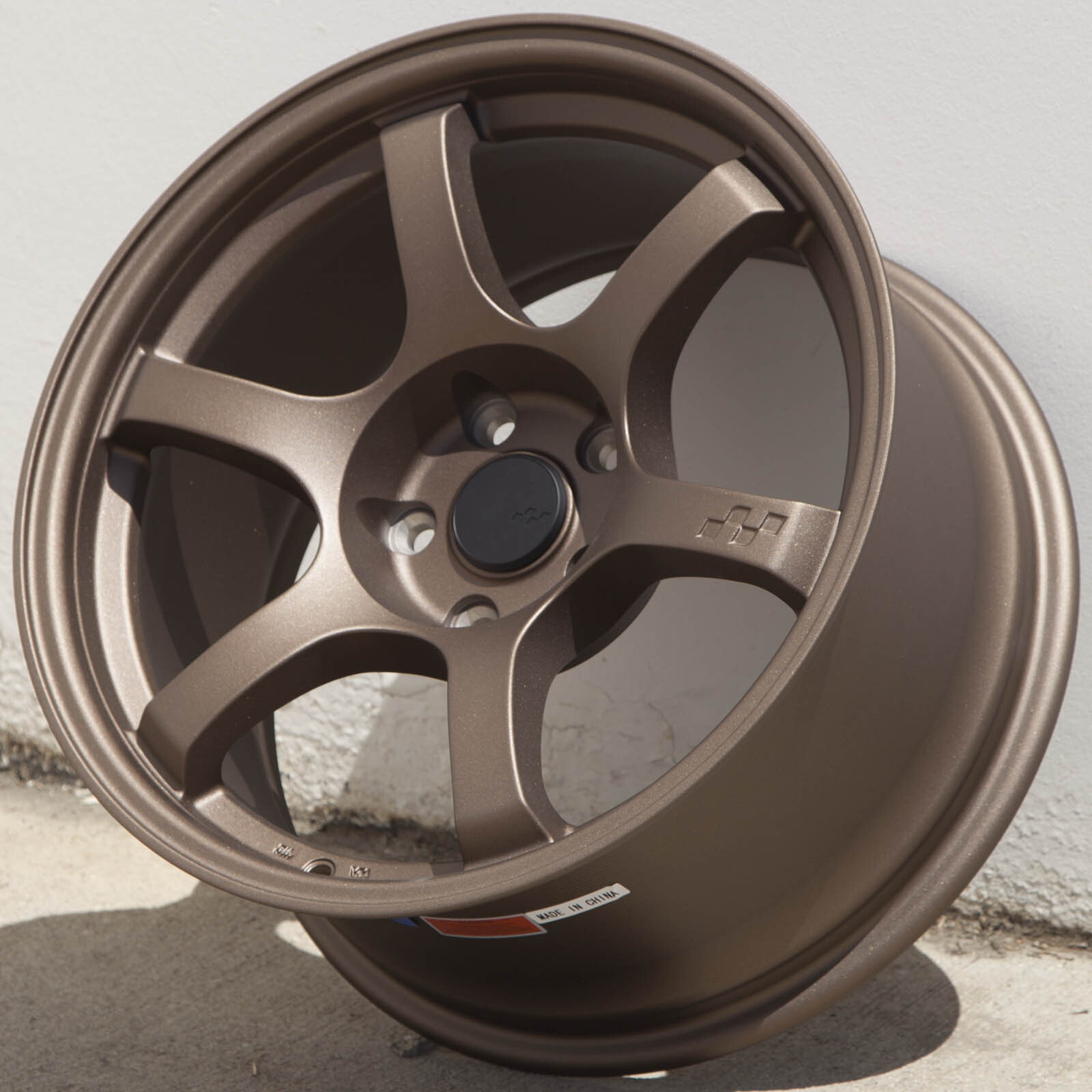 CIRCUIT CSF1 18x9.5 5x114.3 +25 BRONZE 57DR WHEELS FITS 240SX G35 350Z ...
