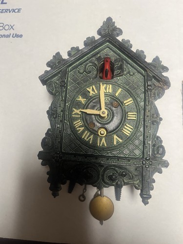 Vintage Wooden Cuckoo Clock with Bird Design from Keebler Watch Co ...