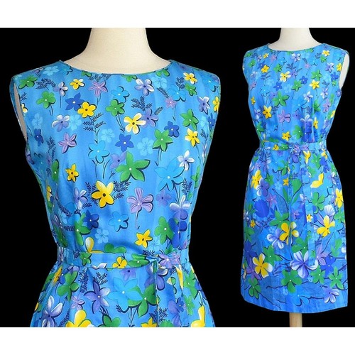 Vintage 60s Hawaiian Sleeveless Dress, Made in Hawaii for Andrade, Size ...