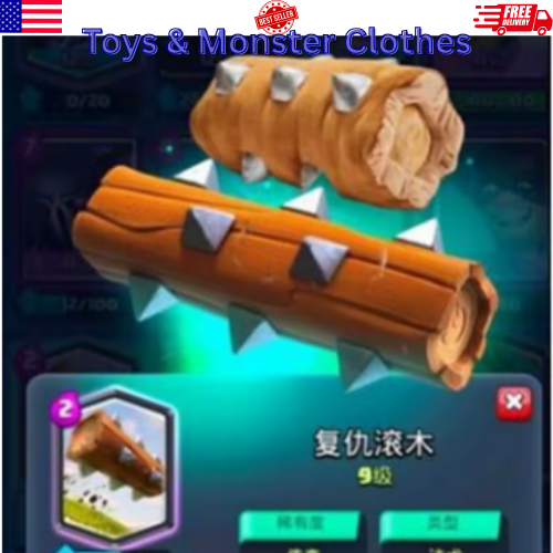 35cm Supercell The Log Plush Toy Clash Royale Game Doll Collectible ...