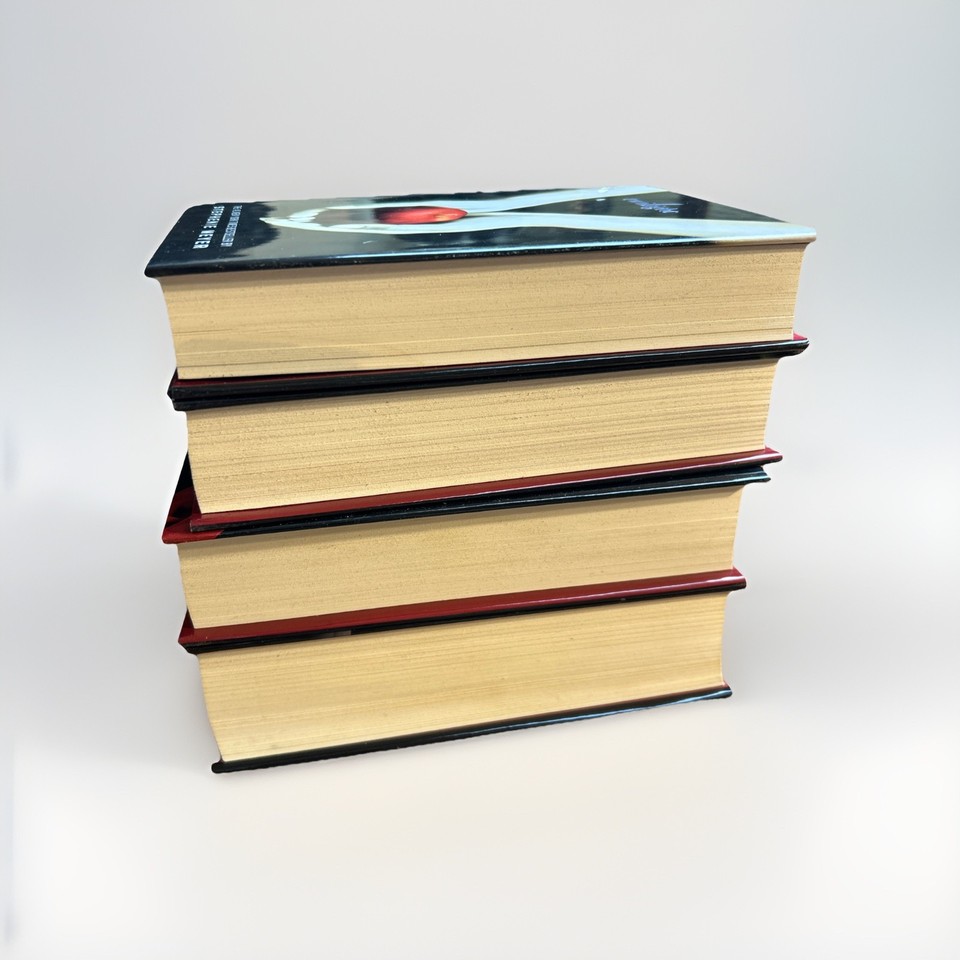 Twilight Saga Box Set 1st Ed Hardcover Lot 4 Books w/DJ Stephenie Meyer ...