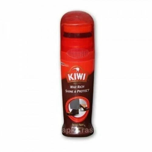 KIWI Color Shine Instant Liquid Shoe Polish Brown nourishes and glossy ...
