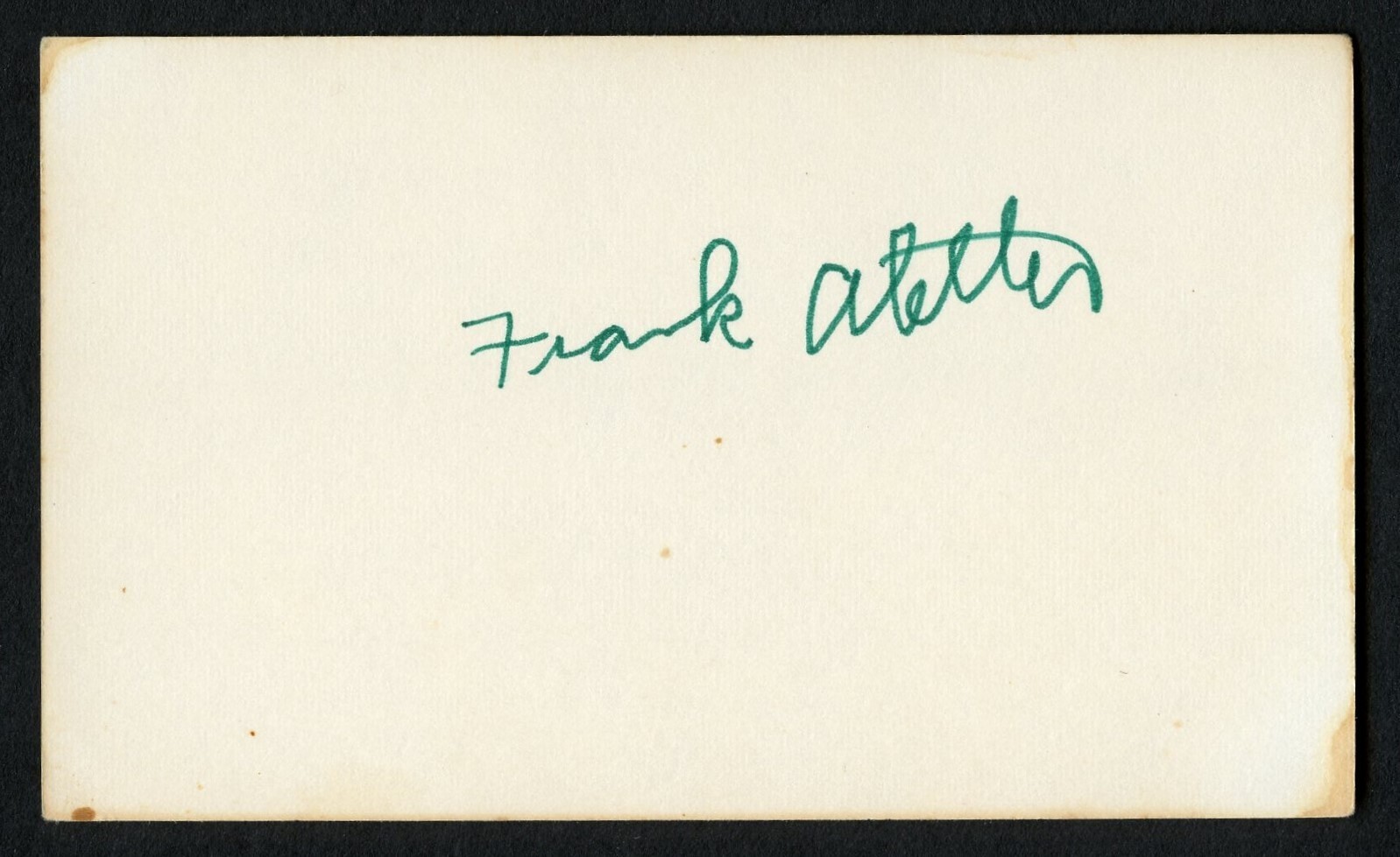 Frank Aletter d2009 signed autograph Vintage 3x5 Hollywood: Actor Mr ...