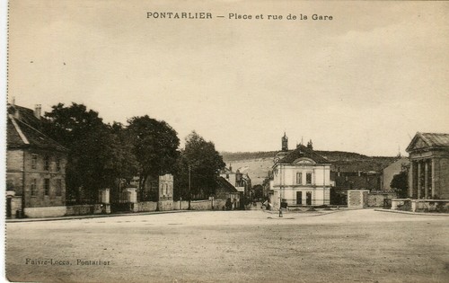 France Pontarlier - Place Et Rue De La Gare Ancienne Carte Postale | eBay