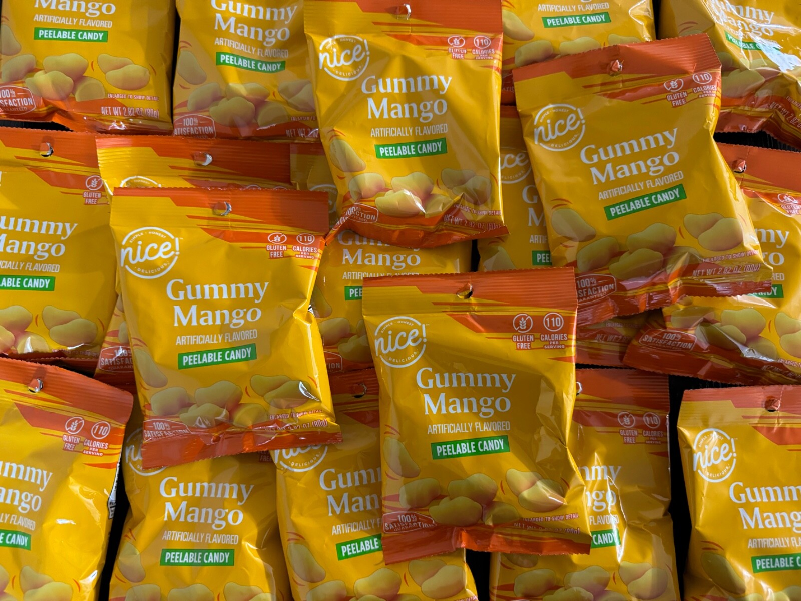 Nice! Gummy Mango Peelable Candy 2.82 oz | eBay