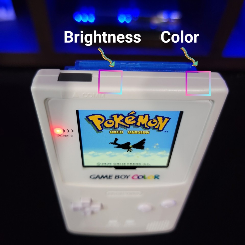 White Gameboy Color IPS Console Backlit LCD Screen GBC Game Boy | eBay