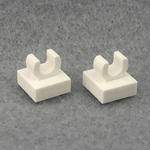 LEGO 15712 White Tile, Modified 1 x 1 with Open O Clip (x2) | eBay
