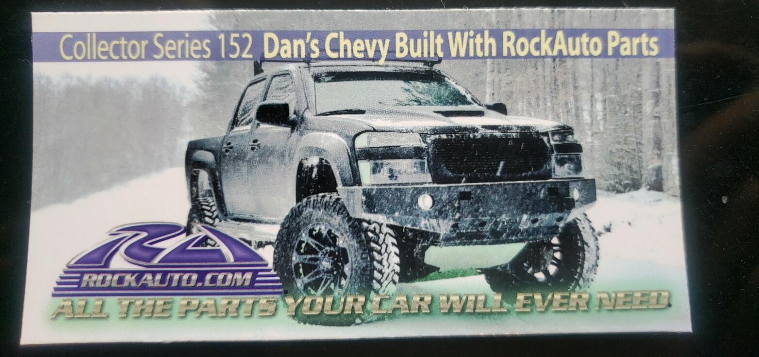 ROCKAUTO COLLECTOR CAR MAGNET #152 DAN'S CHEVY TRUCK | eBay