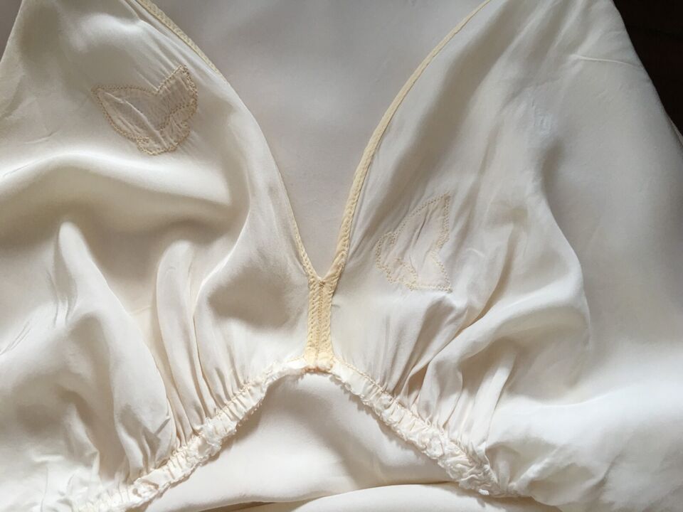 Vintage 1930-40s Artemis Bur-Mil Rayon 38 Long Nightgown Bias Cut ...