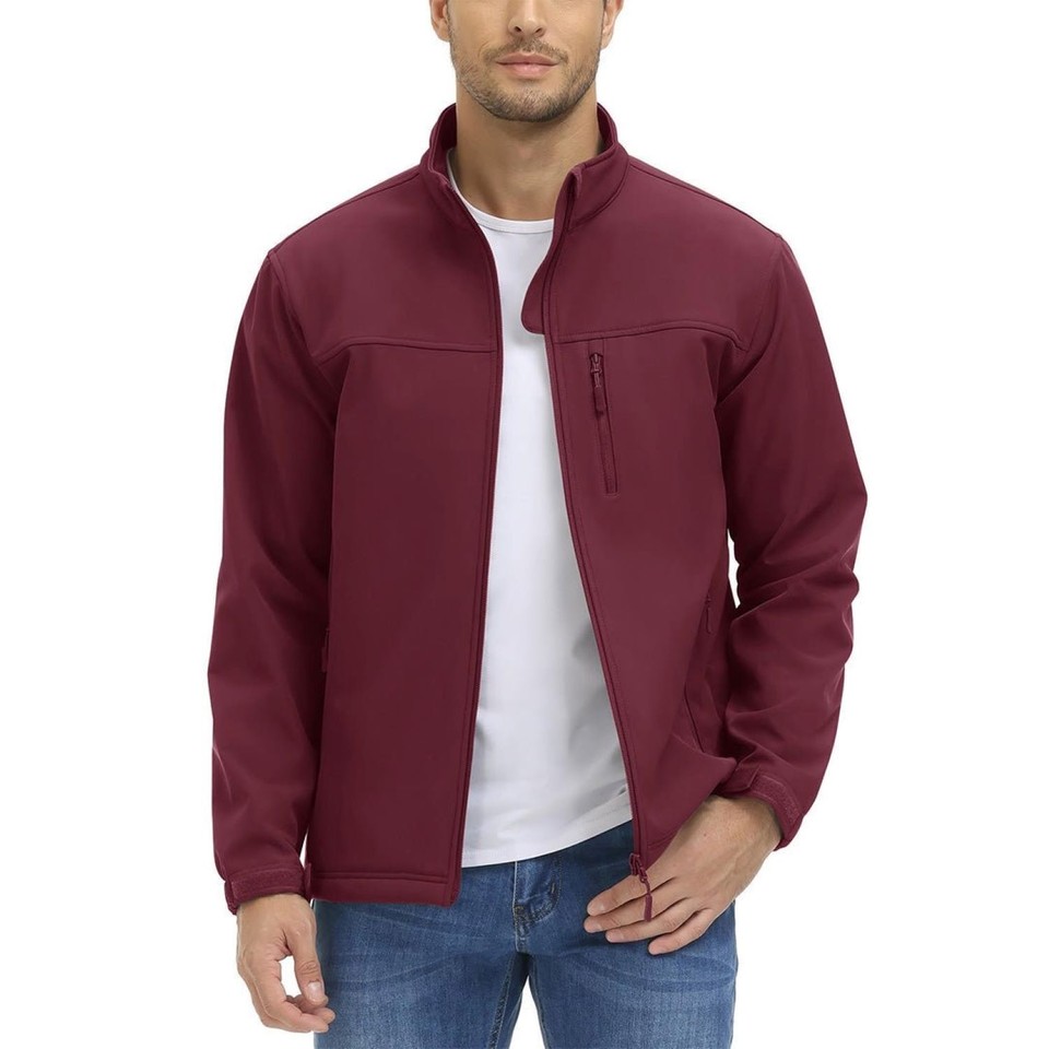 Renegade Sportswear Men’s Soft Shell Full Zip Jacket Without Hood | eBay