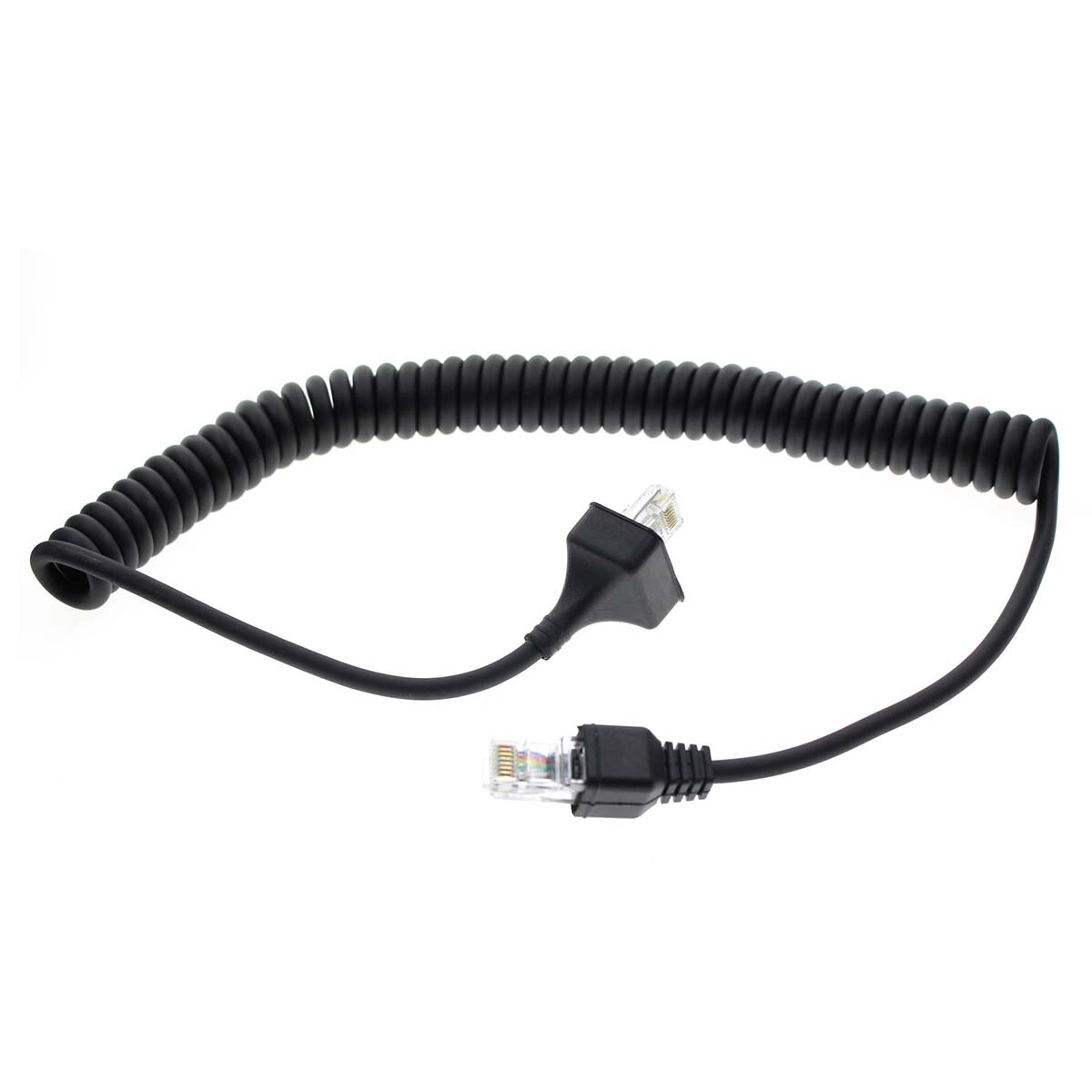 RJ-45 Microphone Cable Cord F Kenwood Radio 8 PinKMC-30 KMC-27A KMC-27B ...