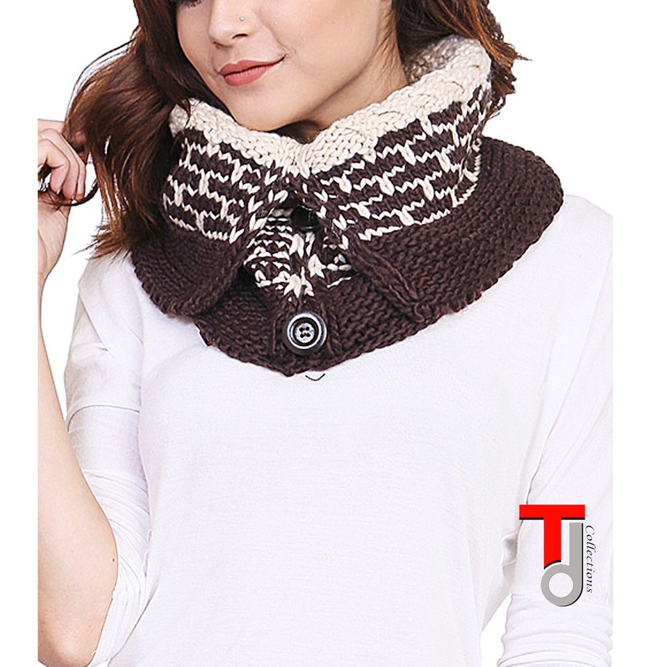 New Women Scarve Warm Winter Infinity Neck Scarf Shawl Mini Poncho ...