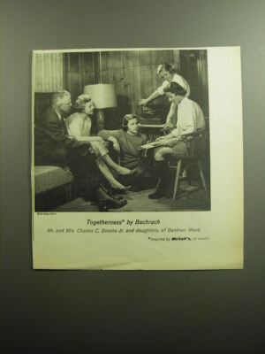 1958 McCall's Magazine Ad - Togetherness by Bachrach Mr. Mrs. Charles C ...