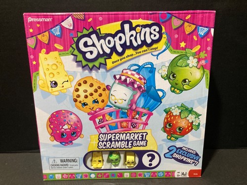 Shopkins Supermarket Scramble Game with 2 Exclusive Collectible ...