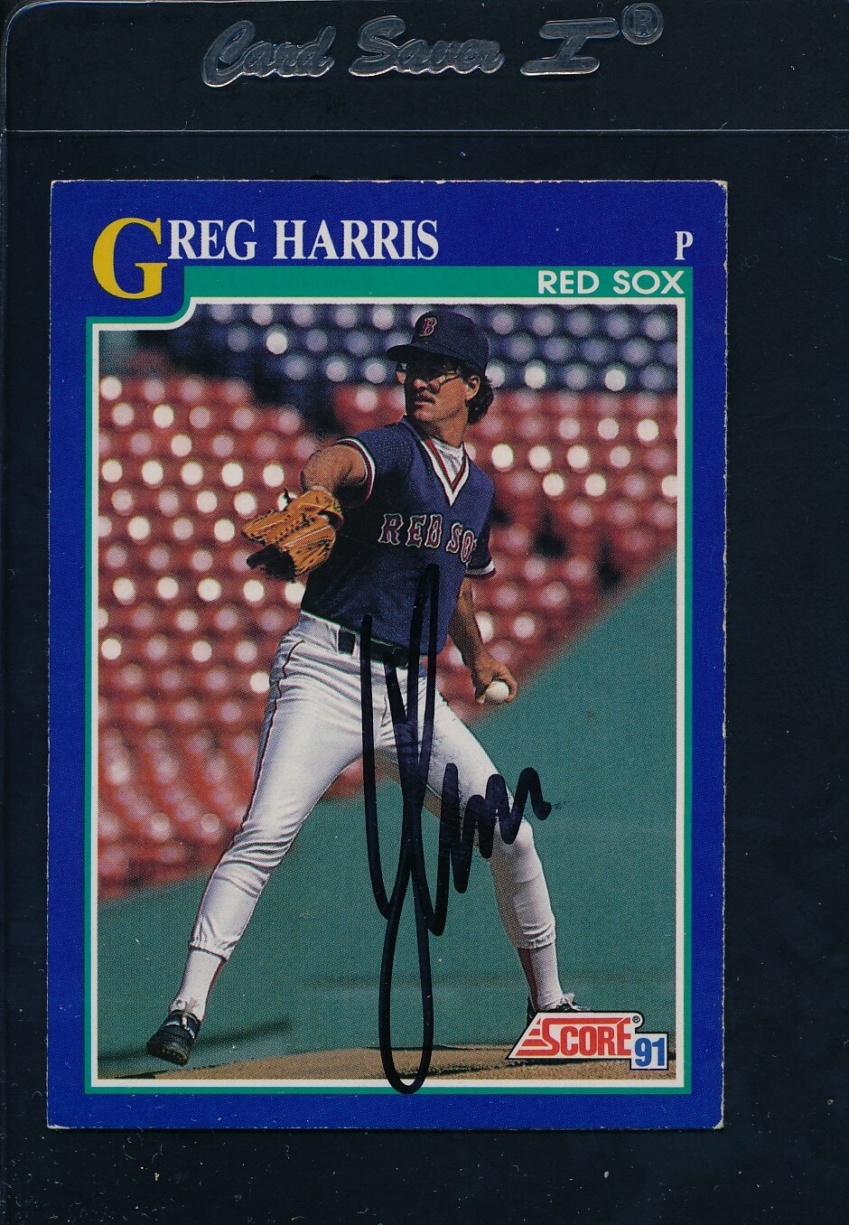 1991 Score #109 Greg Harris Red Sox Signed Auto *30861 | eBay
