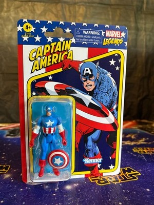 MARVEL LEGENDS -Kenner Captain America Retro Series 4" Action Figure ...