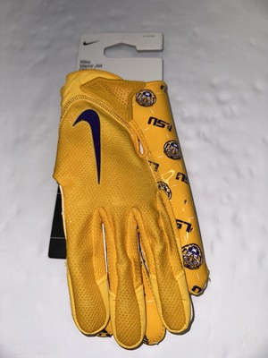 New Nike LSU Tigers Team Issued Vapor Jet 7.0 Football Gloves Gold ...