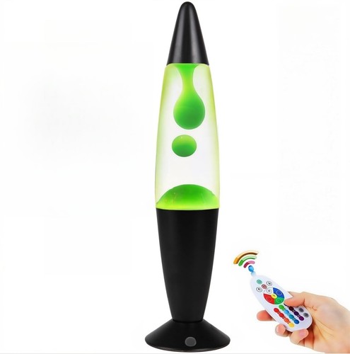 Remote-Controlled 13" LED Magma Motion Lamp - 16 Color Changing ...