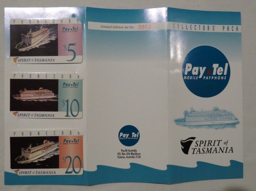 4 X $5-$20 PAY TEL MOBILE PAYPHONE TASMANIA COLLECTORS MINT ENVELOPE ...