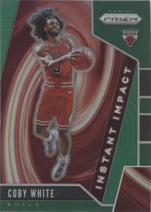 2019-20 Panini Prizm - Instant Impact Coby White #6 Green Prizm (RC ...