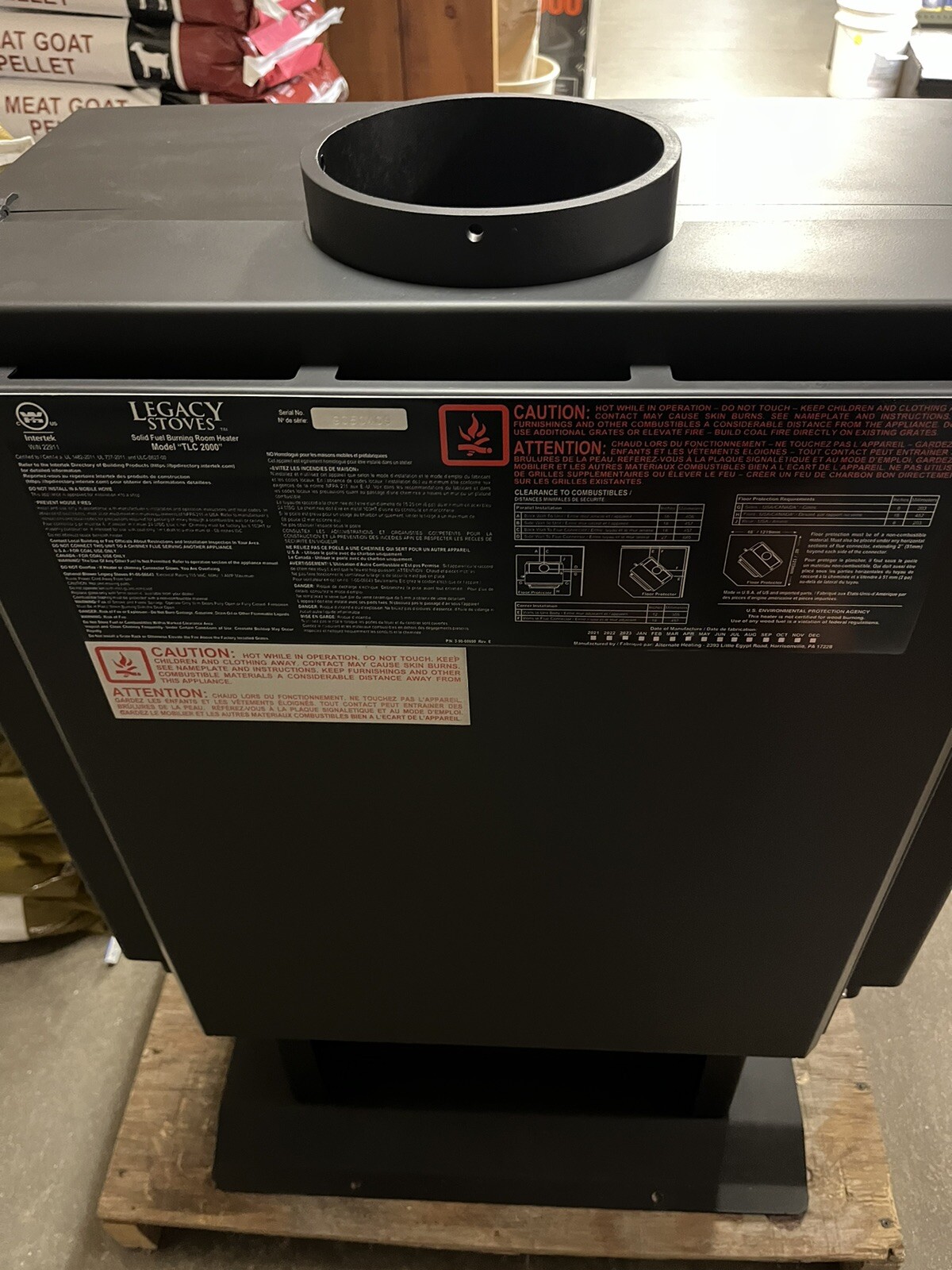 Legacy Stoves TLC 2000 Coal Stove | eBay