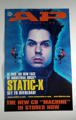 STATIC X STATIC-X AP ALTERNATIVE PRESS MACHINE BAND GROUP 11x17 MUSIC ...